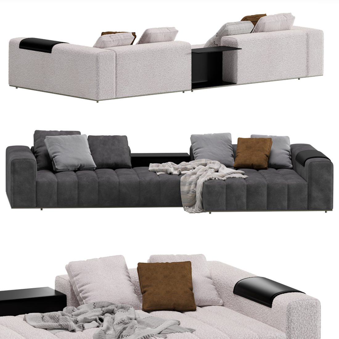 Goodman Modular Sofa 01 - 3D Model for Corona