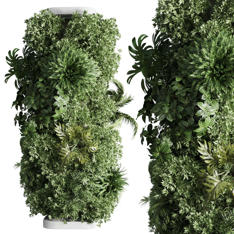 Column Plant Pillar Plant 04 - 3D Model for VRay, Corona
