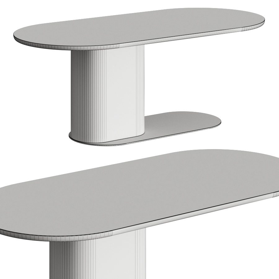 Natuzzi Ombra Dinning Table - 3D Model for VRay, Corona