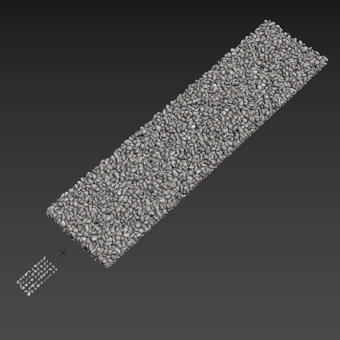 Pebble N25 - 3D Model for VRay, Corona