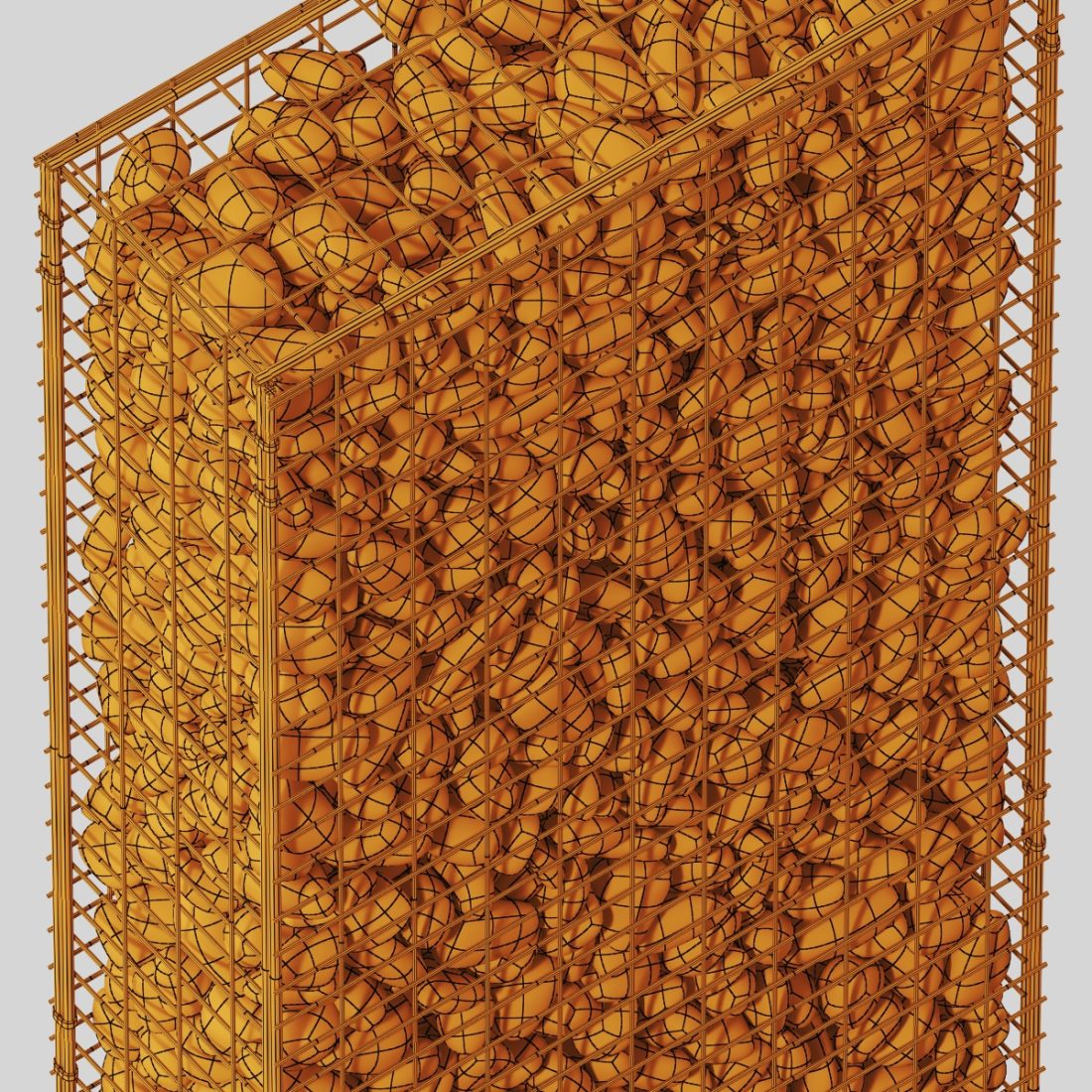 Gabion Decor N7 3D Model for VRay, Corona | CGMood