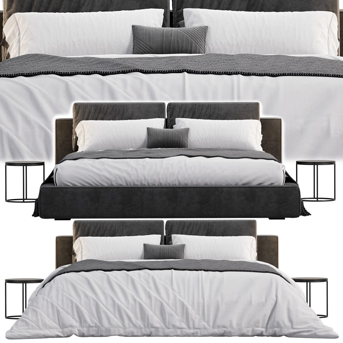Rh Cloud Platform Bed - 3D Model for Corona