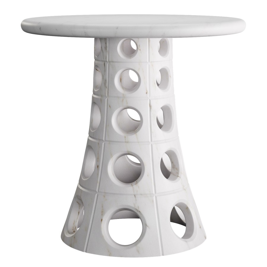 Taper Circle Side Table By Global Views - 3D Model for Corona