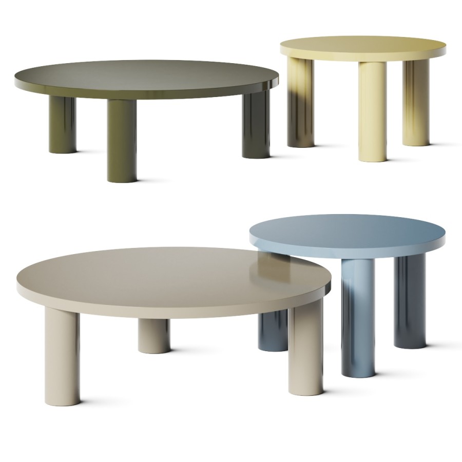 Ferm Living Post Coffee Tables - 3D Model for VRay, Corona