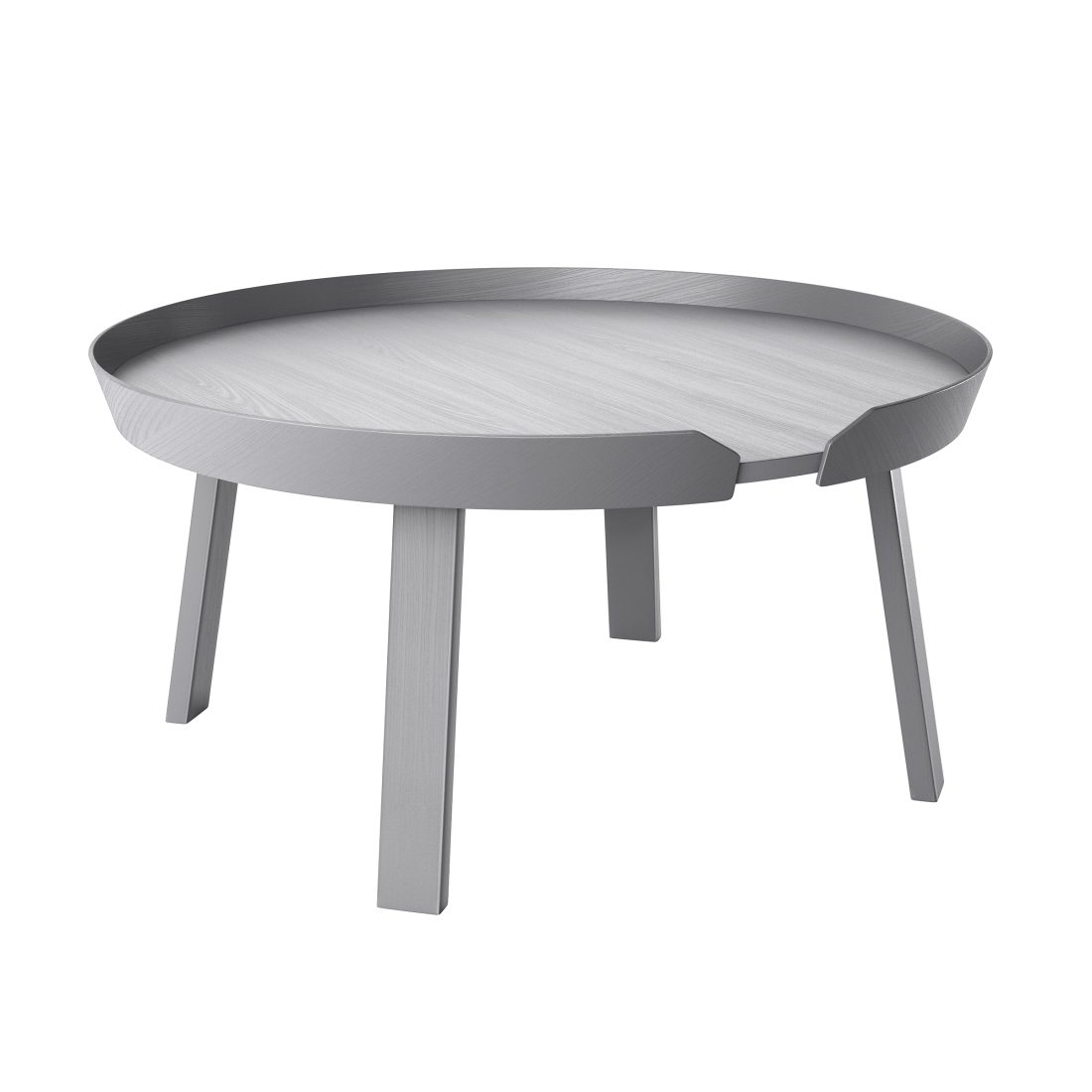 Muuto Side Around Table Large Gray 3D Model for Corona | CGMood