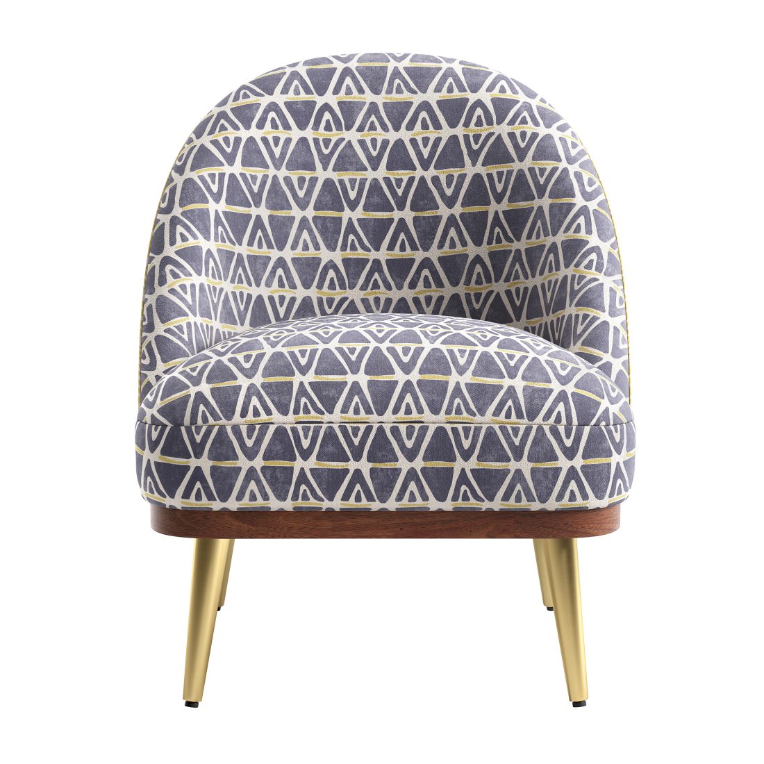 Nicole Crowder Mixed Print Marie Upholstered Chair - 3D Model for Corona