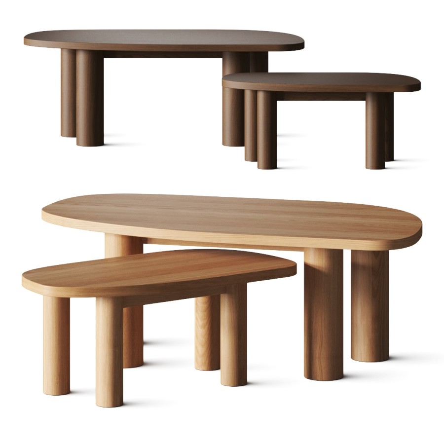 Sun At Six Ohm Coffee Tables - 3D Model for VRay, Corona