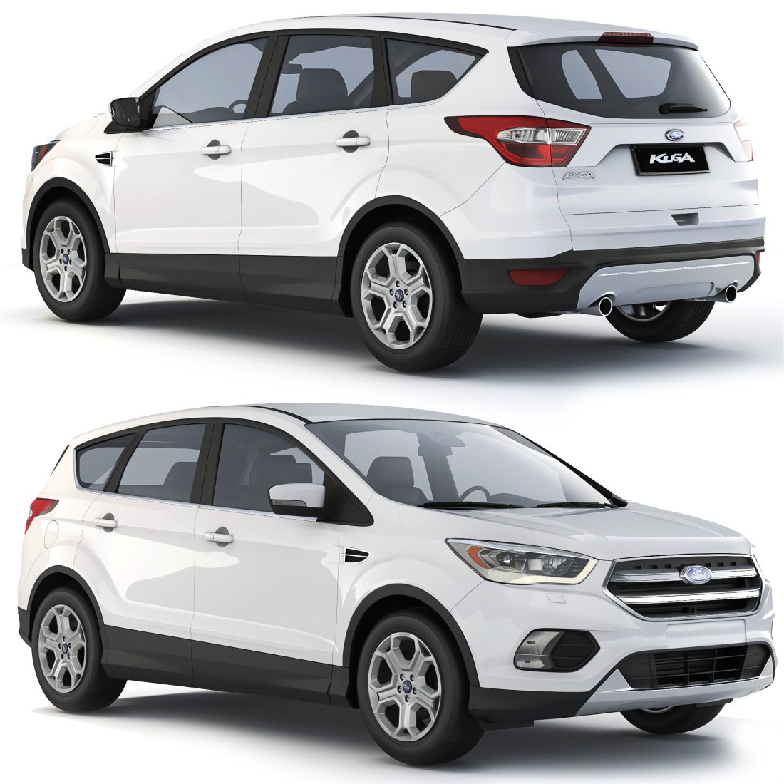 Ford Kuga 2018 - 3D Model for VRay