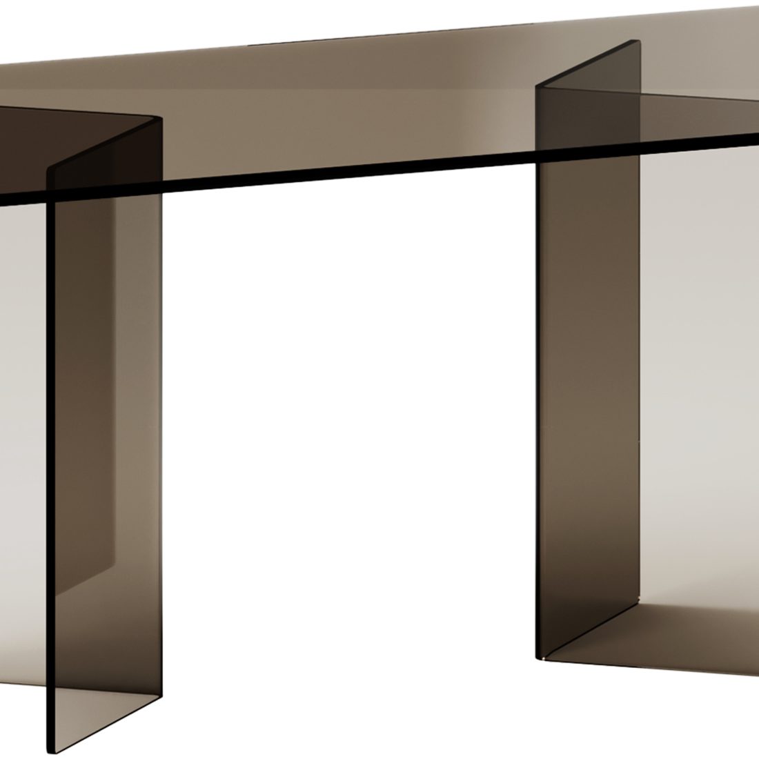 Fiam Italia Corner Glass Tables - 3D Model for Corona