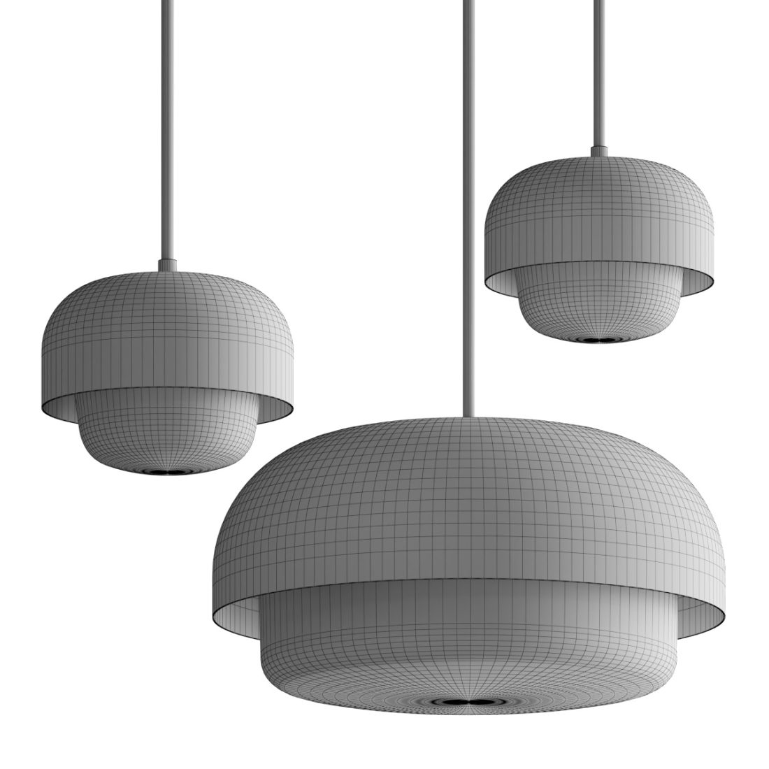 Schoolhouse Ray Pendant Lamps 3D Model for VRay, Corona | CGMood