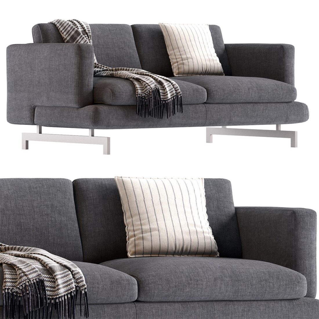Natuzzi Italia Jeremy Sofa 3D Model for Corona | CGMood