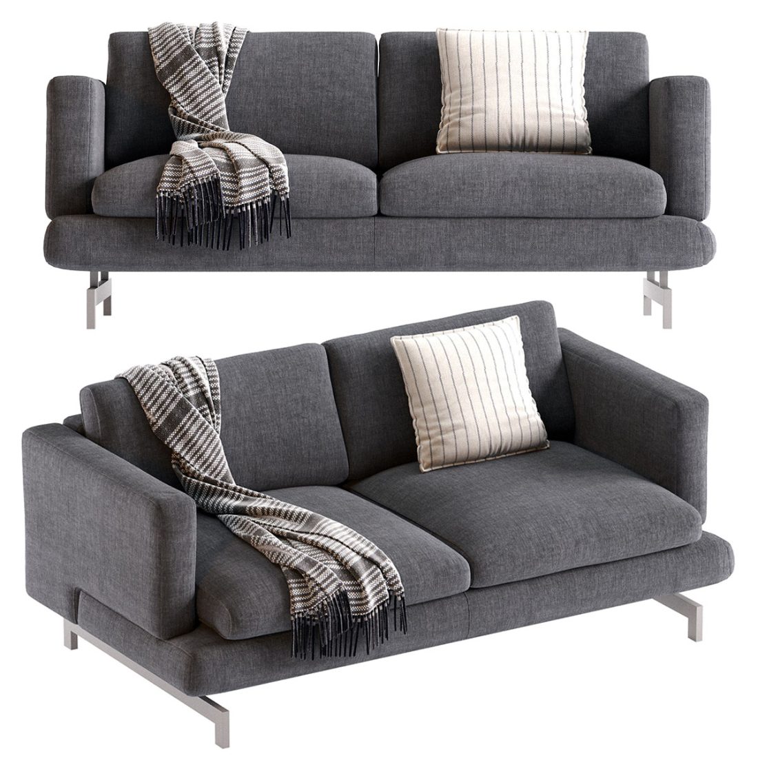 Natuzzi Italia Jeremy Sofa 3D Model for Corona | CGMood