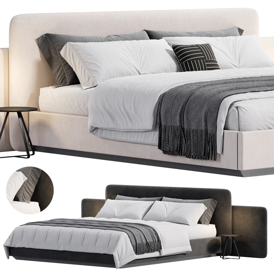 Amanda Bed - 3D Model for Corona