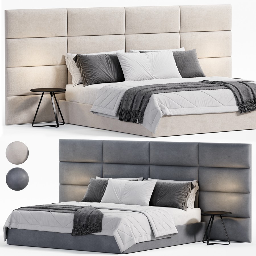 Hidiv Bed By Evgor Luxury - 3D Model for Corona