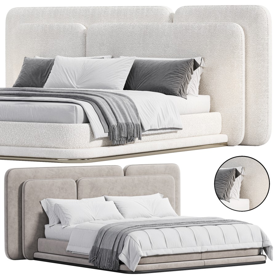 Hadrian Bed By Thehighwall - 3D Model for Corona