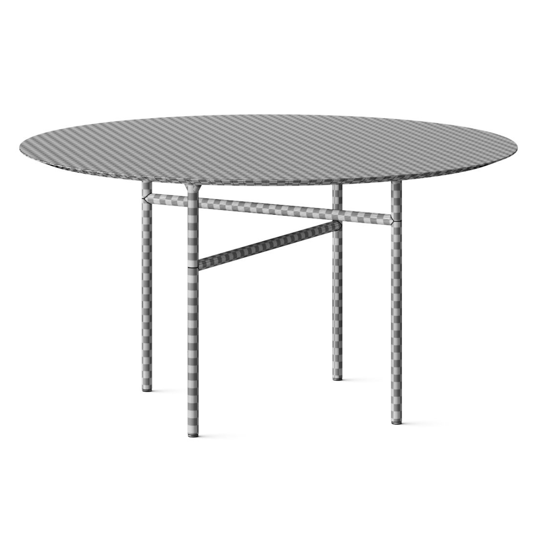 Menu Snaregade Round Dining Table - 3D Model for VRay, Corona
