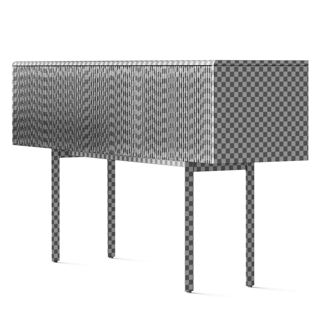 Punt Malmo Technic Console Table - 3D Model for VRay, Corona