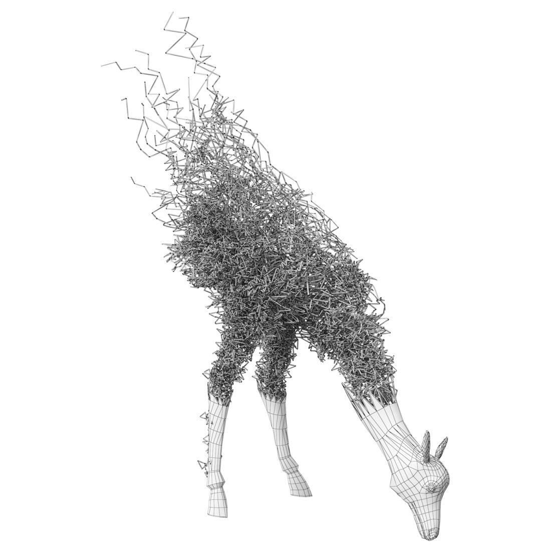 Modern Sculpture Tomohiro Inaba 2 3D Model for VRay | CGMood