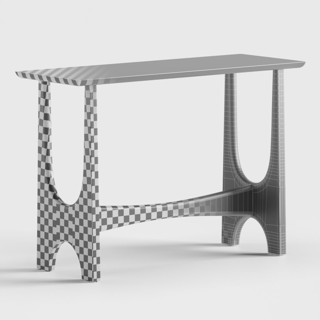 Tanner Console Table - West Elm 3D Model for Corona | CGMood
