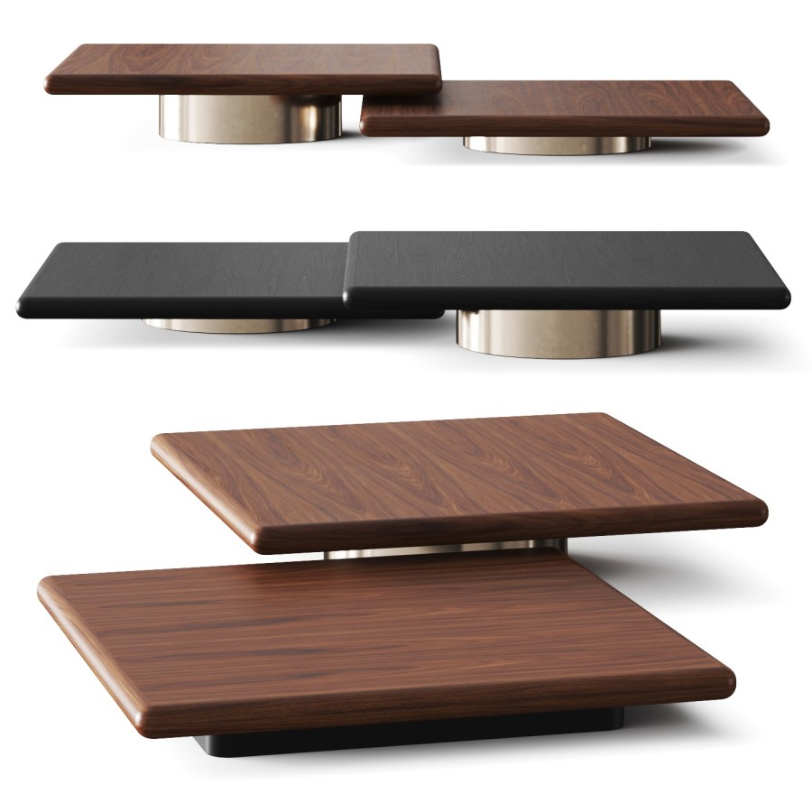 Horizonte Coffee Tables - 3D Model for VRay, Corona