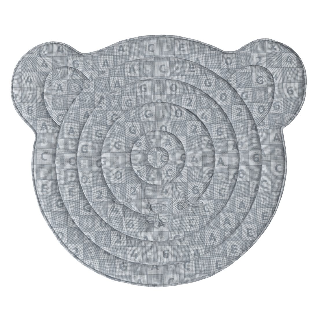 HM Bear Baby Mat - 3D Model for VRay, Corona