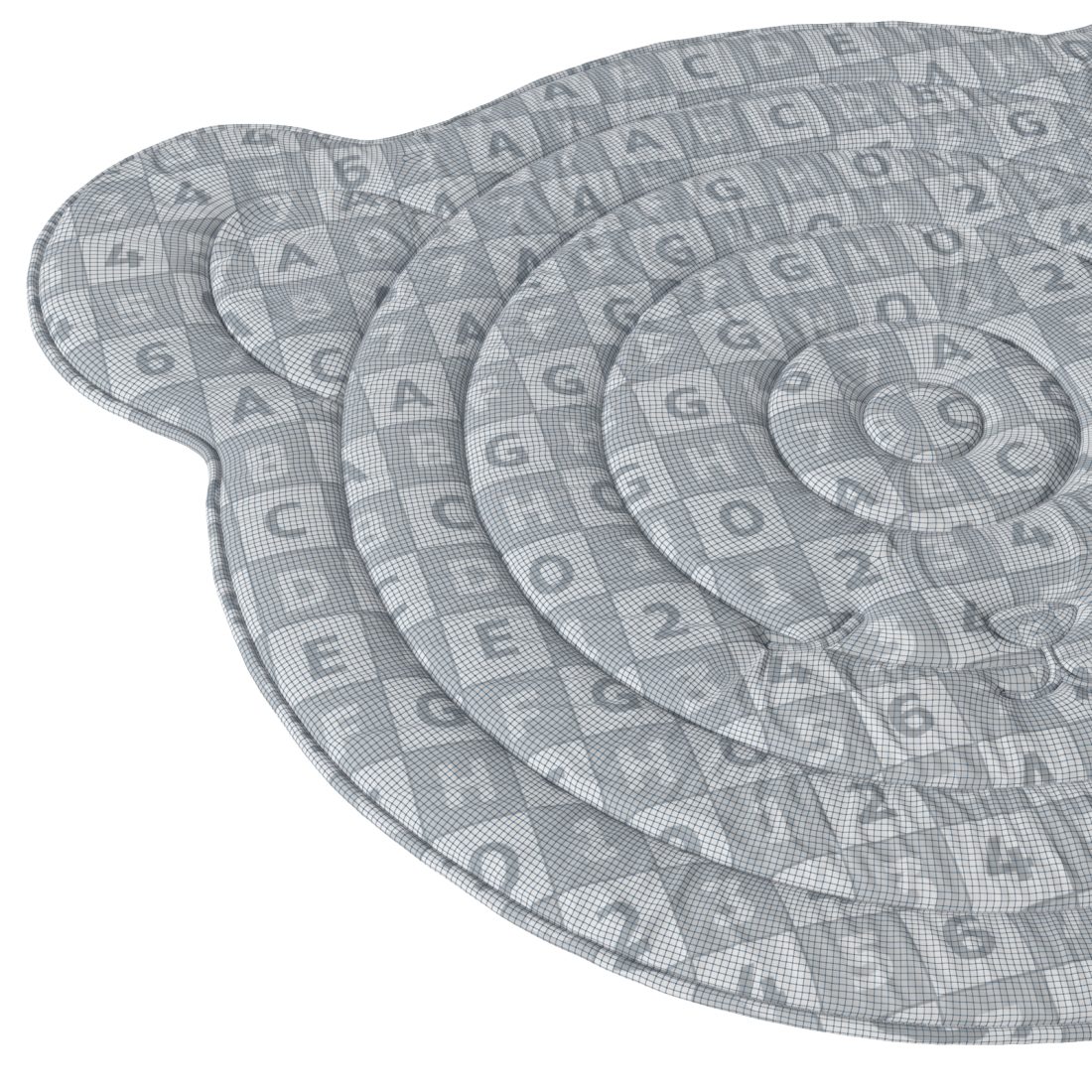 HM Bear Baby Mat - 3D Model for VRay, Corona