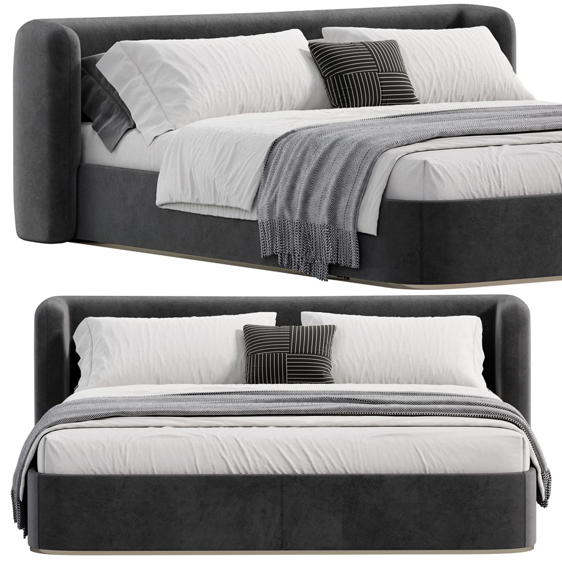 Group Bed - 3D Model for Corona