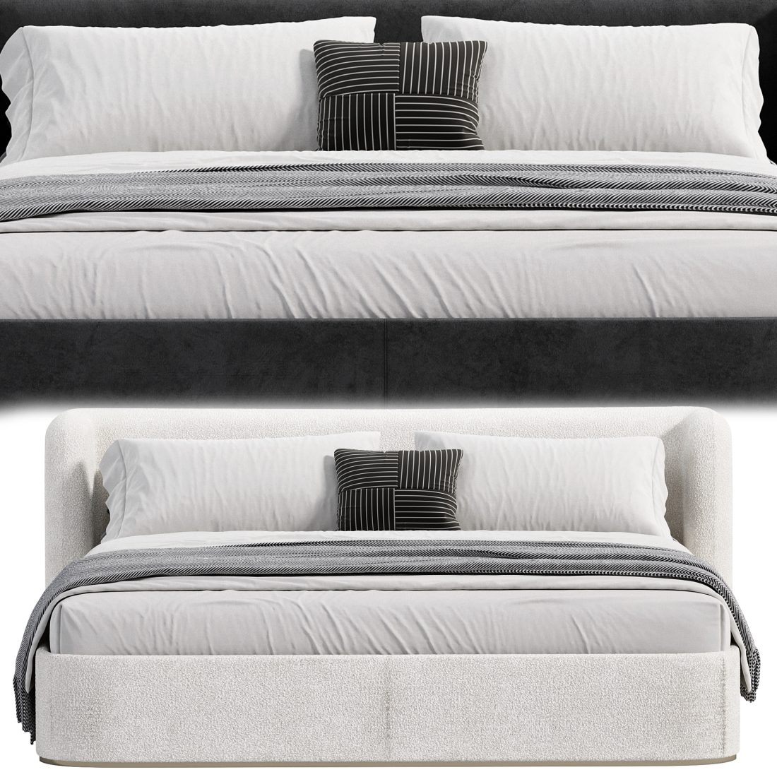 Group Bed - 3D Model for Corona