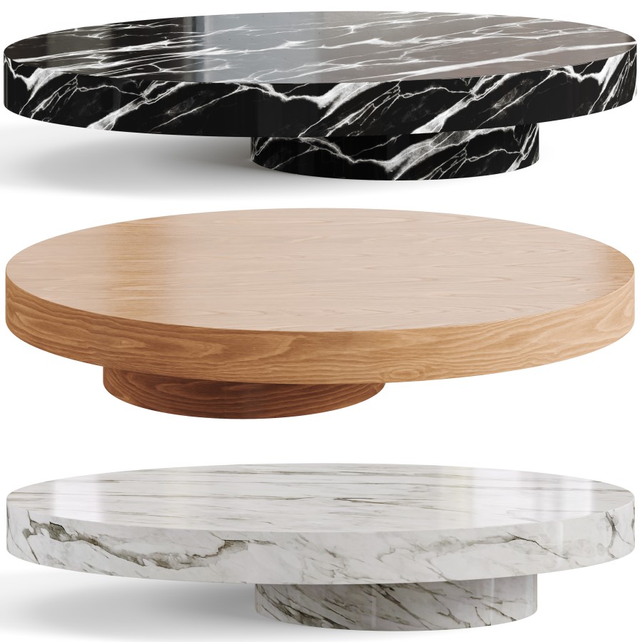 Bassa Coffee Table - 3D Model for VRay, Corona