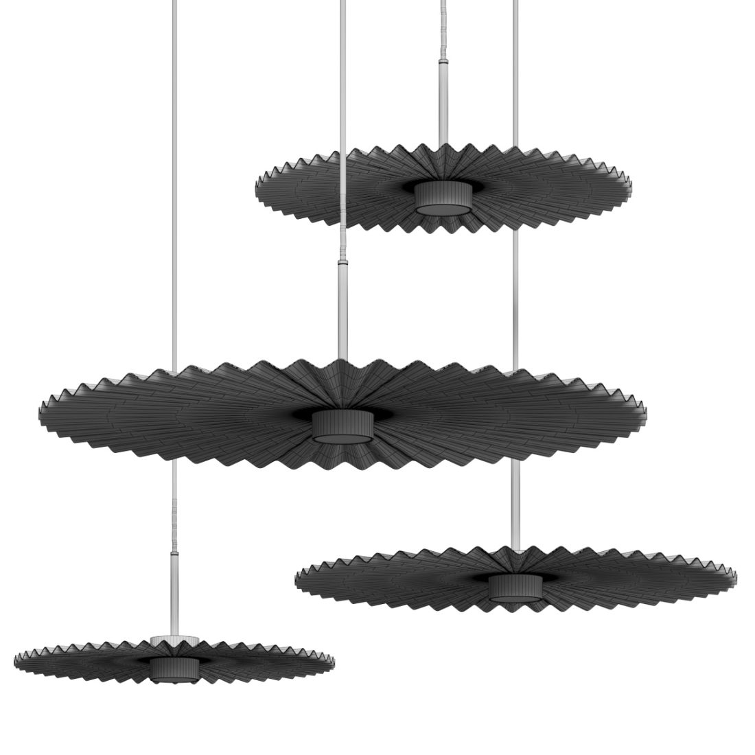 Il Fanale Plie Pendant Lamps - 3D Model for VRay, Corona
