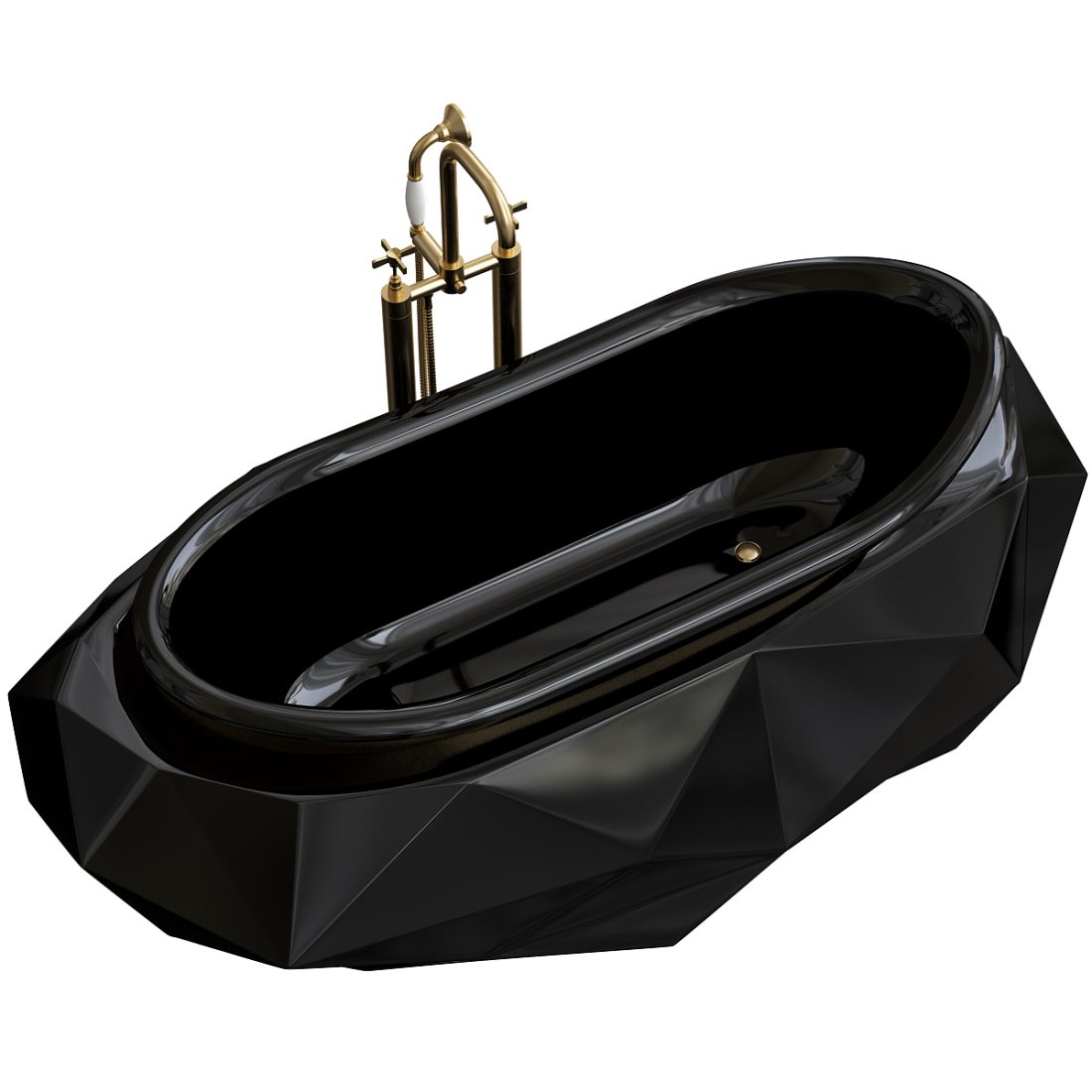 Diamond Bathtub - 3D Model for VRay