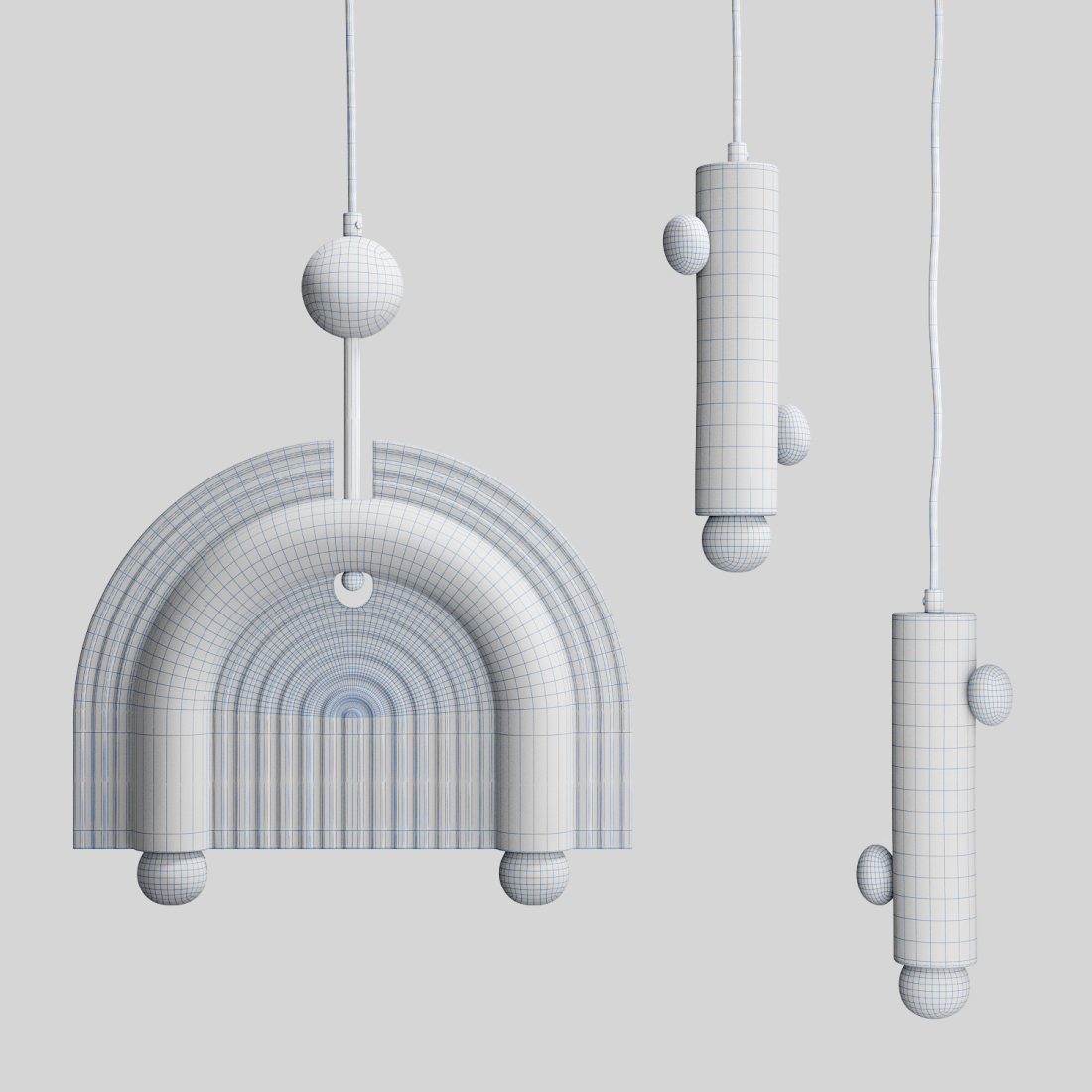 Pendants Moroshka Big And Moroshka Tube - 3D Model for Corona