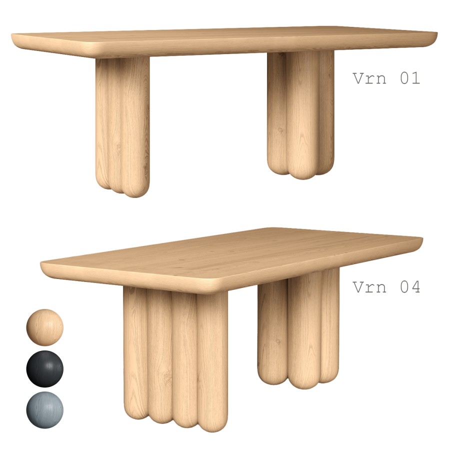 Tables Vrn 01 And Vrn 04 By Konos - 3D Model for Corona