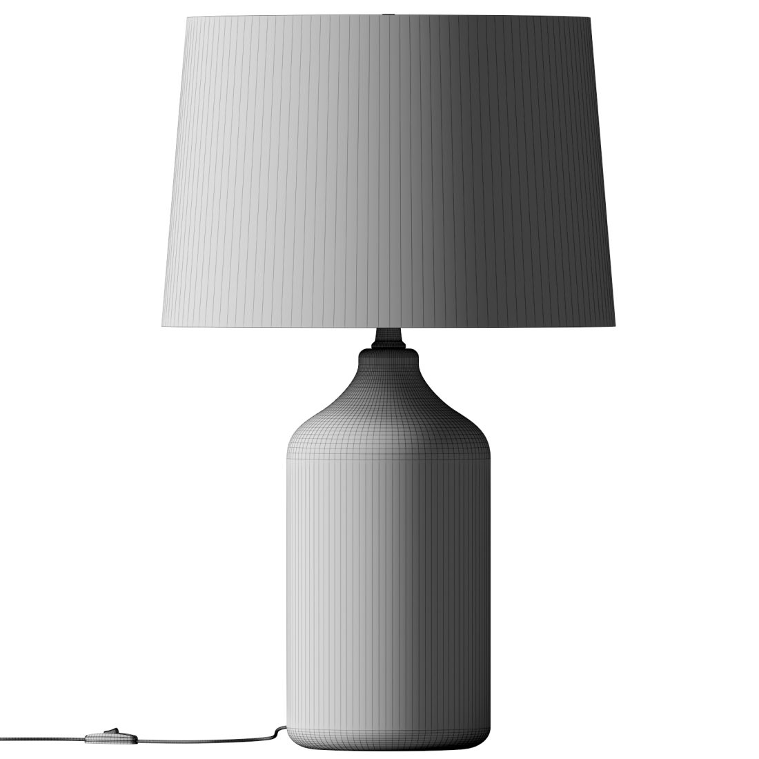 Zara Home - White Ceramic Base Lamp 3D Model for VRay, Corona | CGMood