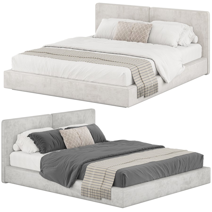 Richard Bed By B&b Italia - 3D Model for VRay, Corona