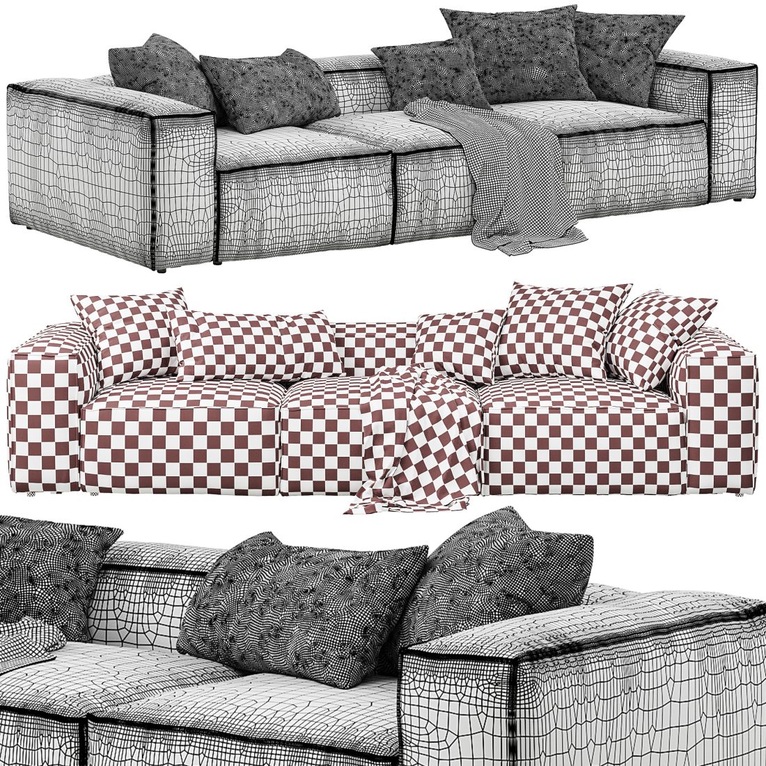 Bolia - Cosima (3-seat Sofa) 3D Model for Corona | CGMood
