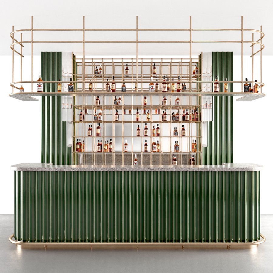 Bar Counter 3d Model