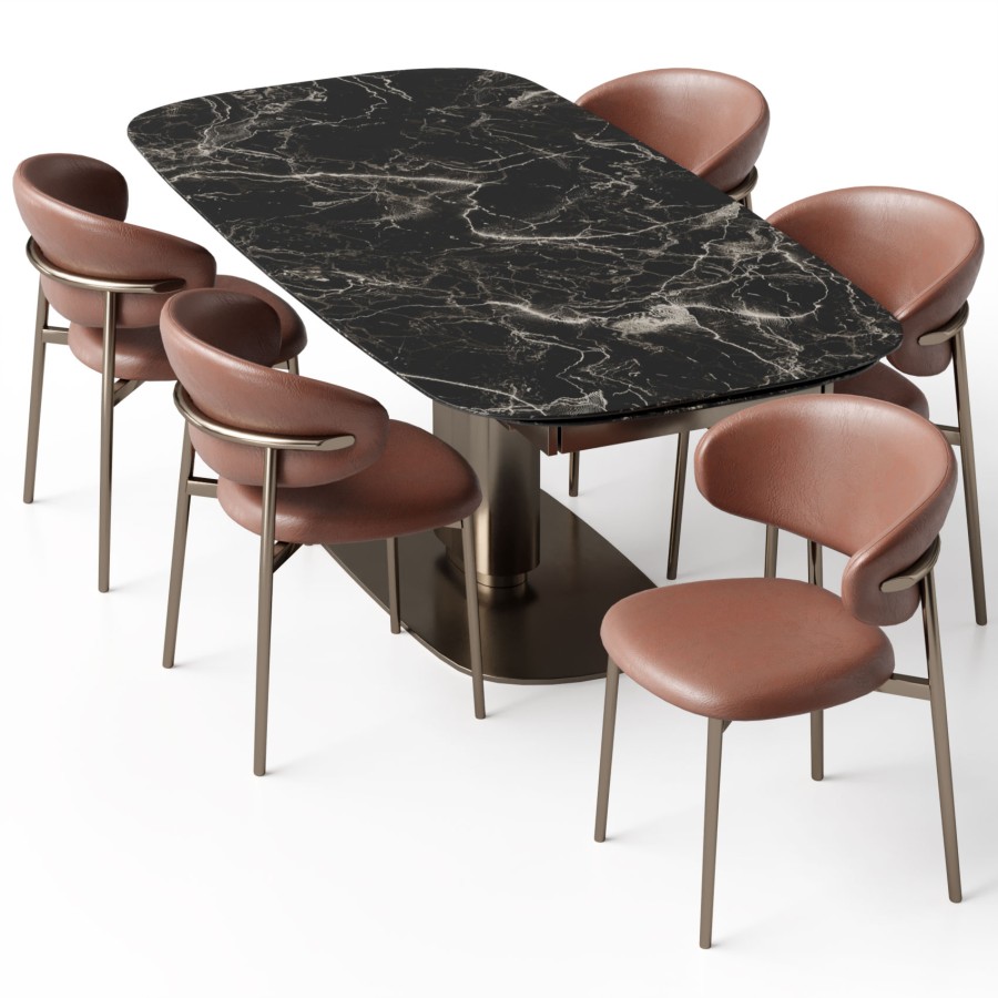 Oleandro Chair And Cameo Tables In Closed And Open - 3D Model for VRay ...