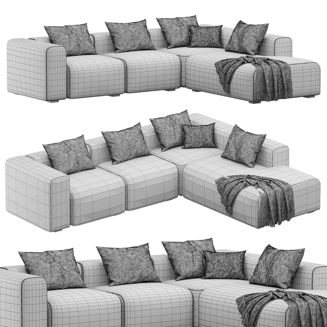 Mags Corner Combination 2 Sofa 3D Model for Corona | CGMood