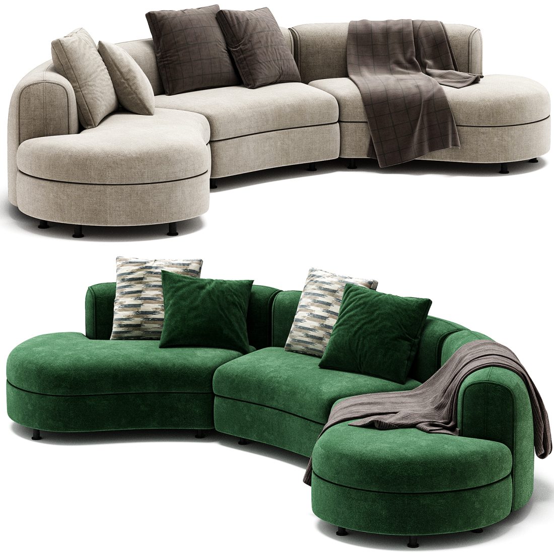 Arflex Edo Sofa - 3D Model for Corona