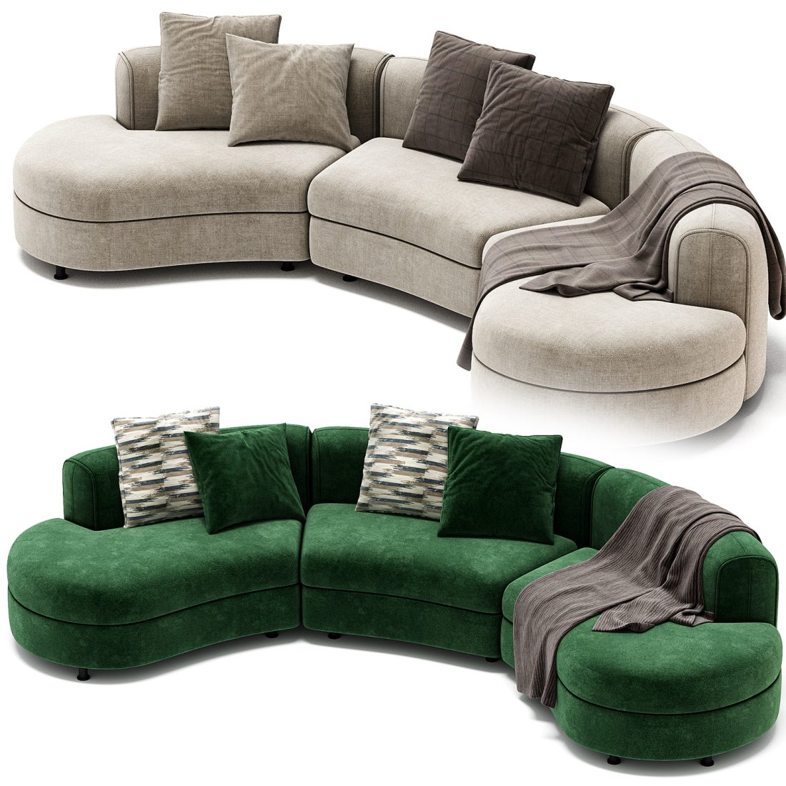 Arflex Edo Sofa - 3D Model for Corona