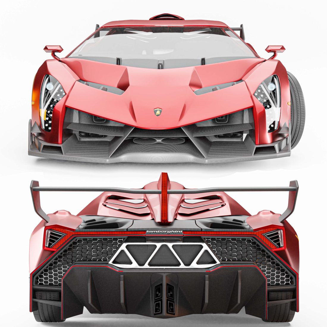 Lamborghini Veneno Back View