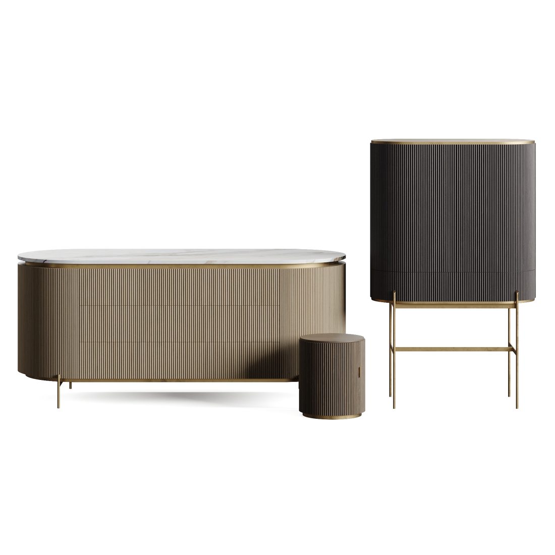 Shake Design Hege Living Collection - 3D Model for VRay, Corona