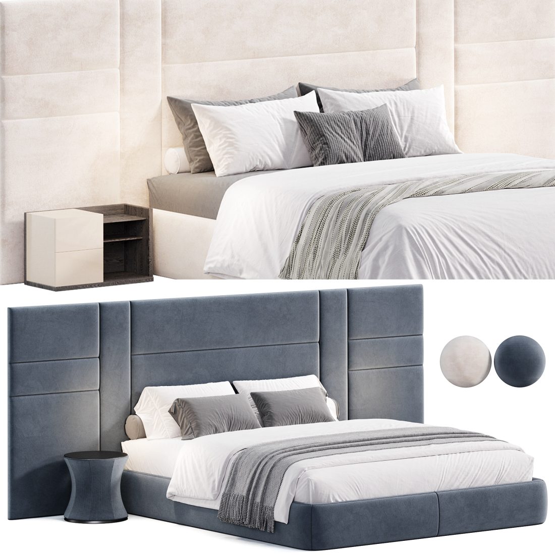 Ground Bed By Lecomfort - 3D Model for Corona