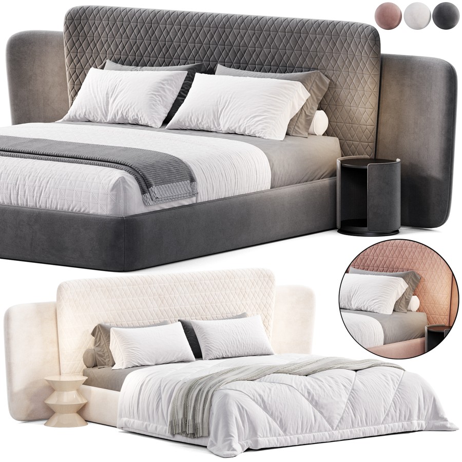 Sheila Bed By Opera Contemporary - 3D Model for Corona