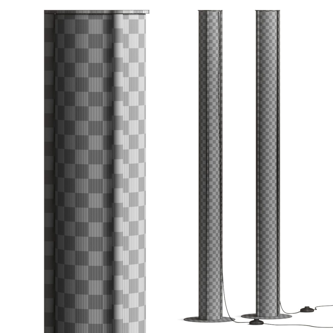 Alma Light Totem II Floor Lamp - 3D Model for VRay, Corona