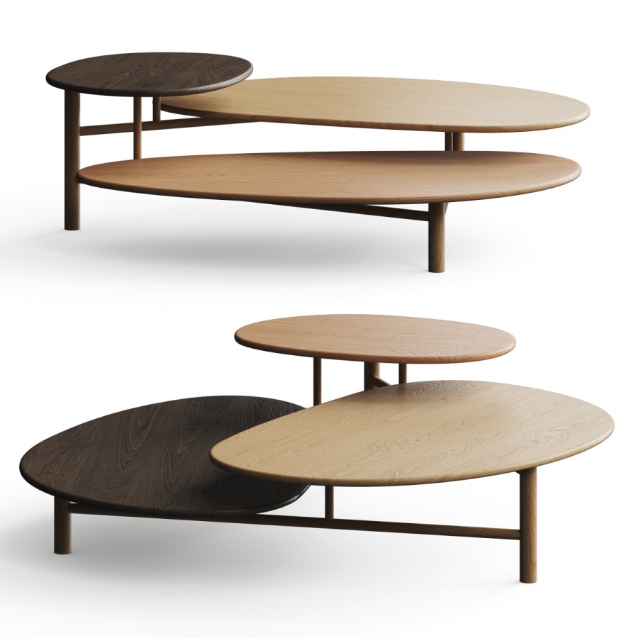 Morelato Layers Coffee Table - 3D Model for VRay, Corona