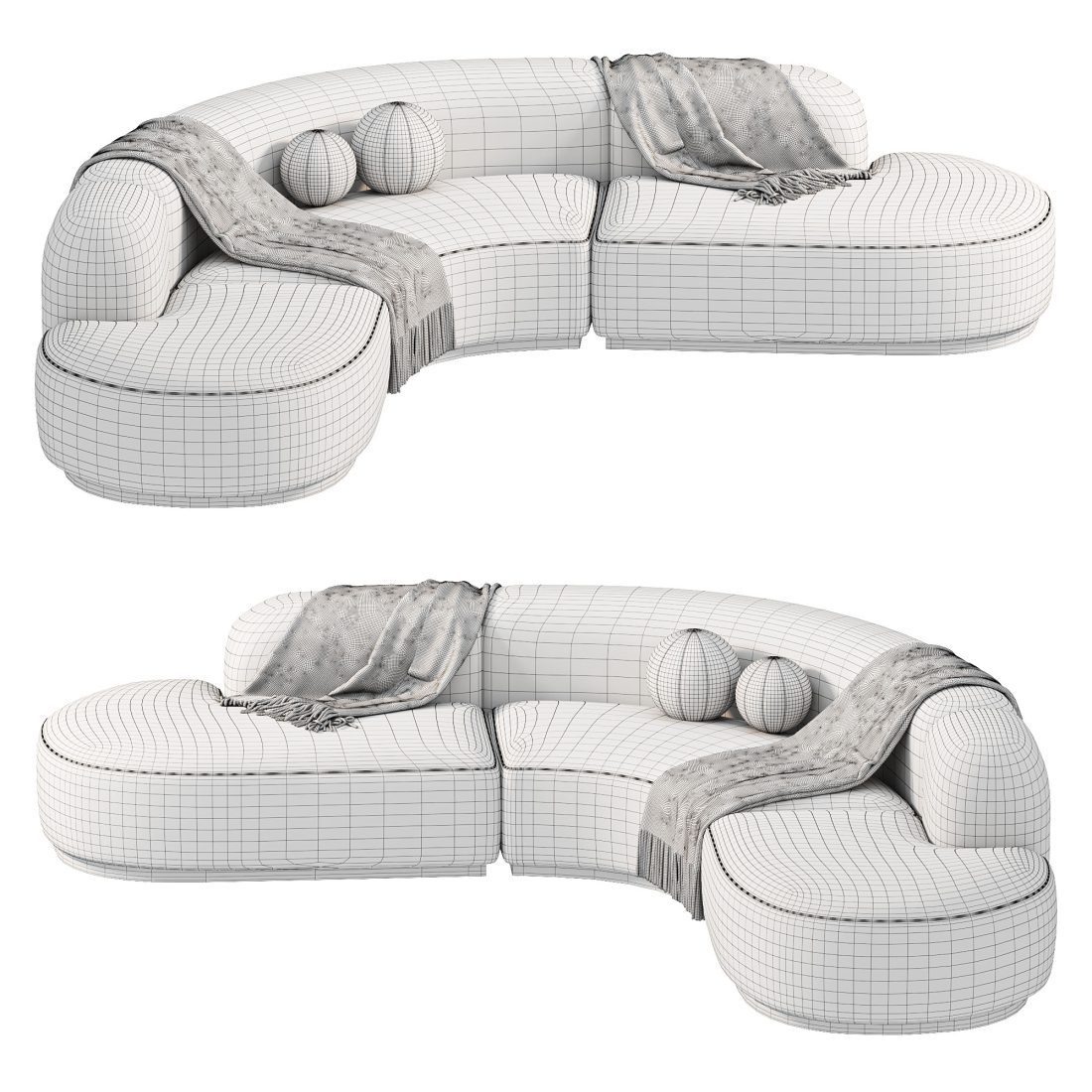 Eichholtz Sofa Bjorn Boucle Sand 3D Model for Corona | CGMood