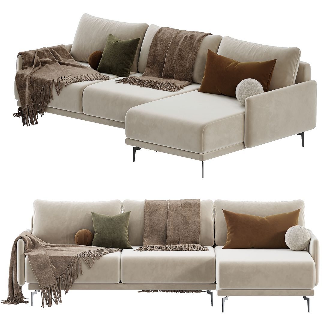 Archi Sofa - 3D Model for Corona