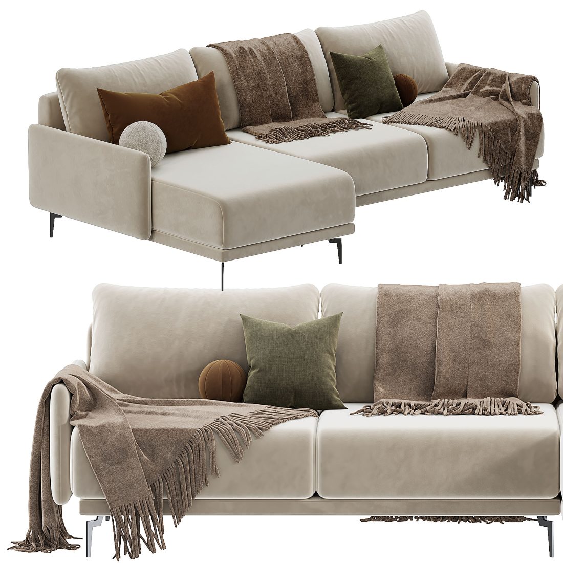 Archi Sofa - 3D Model for Corona